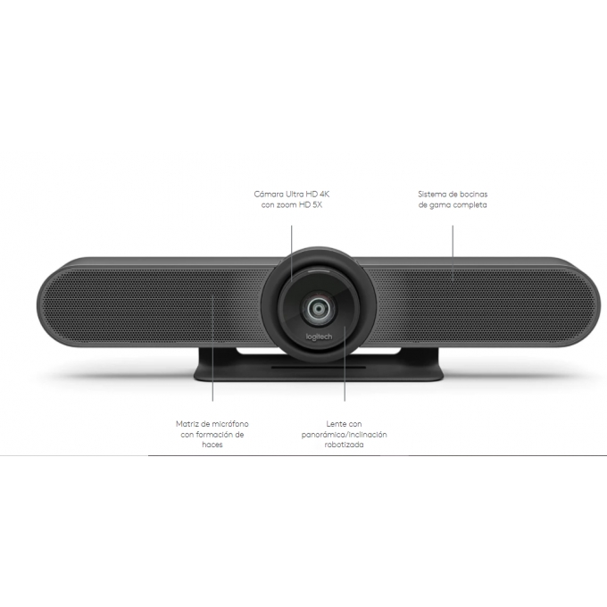 Camara Web LOGITECH B2B MEETUP + EXPANSION MIC BLACK 960-001201 Webcam