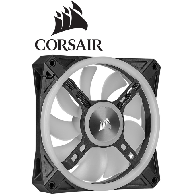 Cooler Fan Corsair Triple QL120 RGB, 12cm, 525 - 1500 10% RPM, 6V - 13 ...