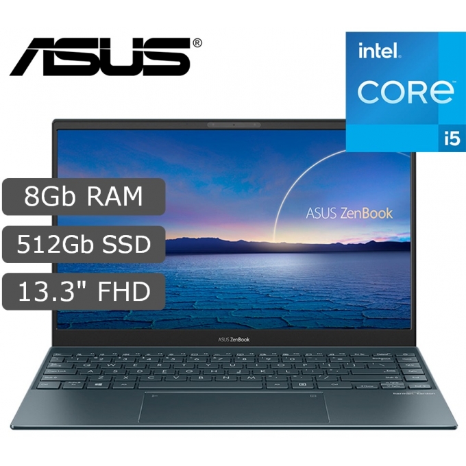 Laptop ASUS UX325EA-KG645W, Intel i5-1135G7 2.4/4.2GHz, Memoria Ram 8Gb ...