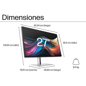 Monitor HP Series 7 Pro 27 727pq QHD 2560x1440 IPS Black, DP, DP-OUT ...