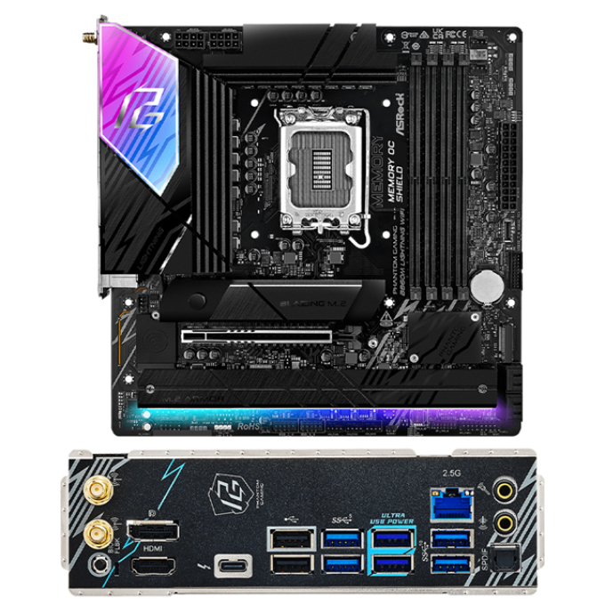 Motherboard ASROCK B860M Lightning WiFi, Chipset Intel B860, LGA 1851 ...