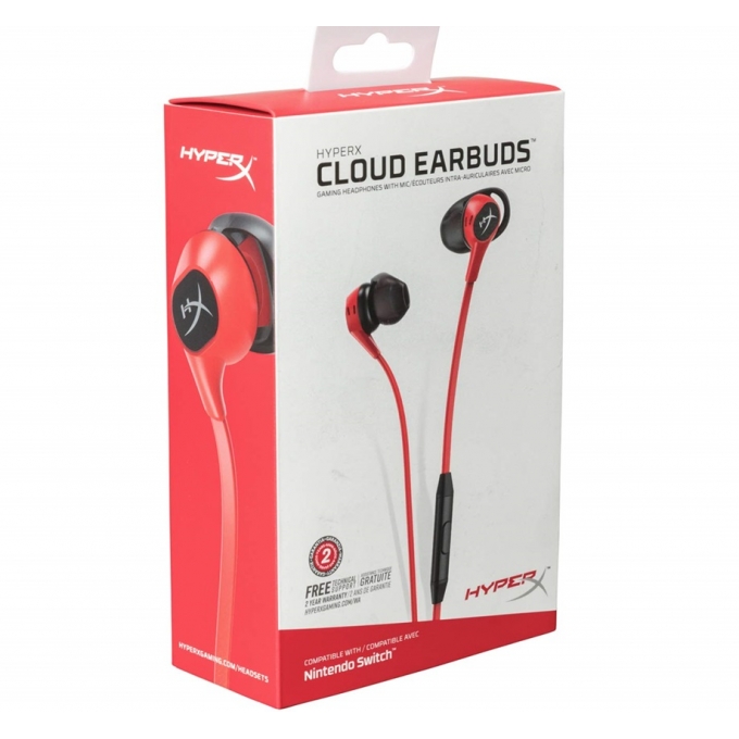 Audifonos Gaming Kingston Hyperx Cloud Earbuds 3 5mm Rojo Gamer Hx
