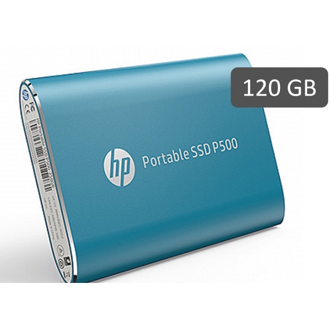 Disco Duro Externo de Estado Solido SSD HP P500 BLUE 120GB